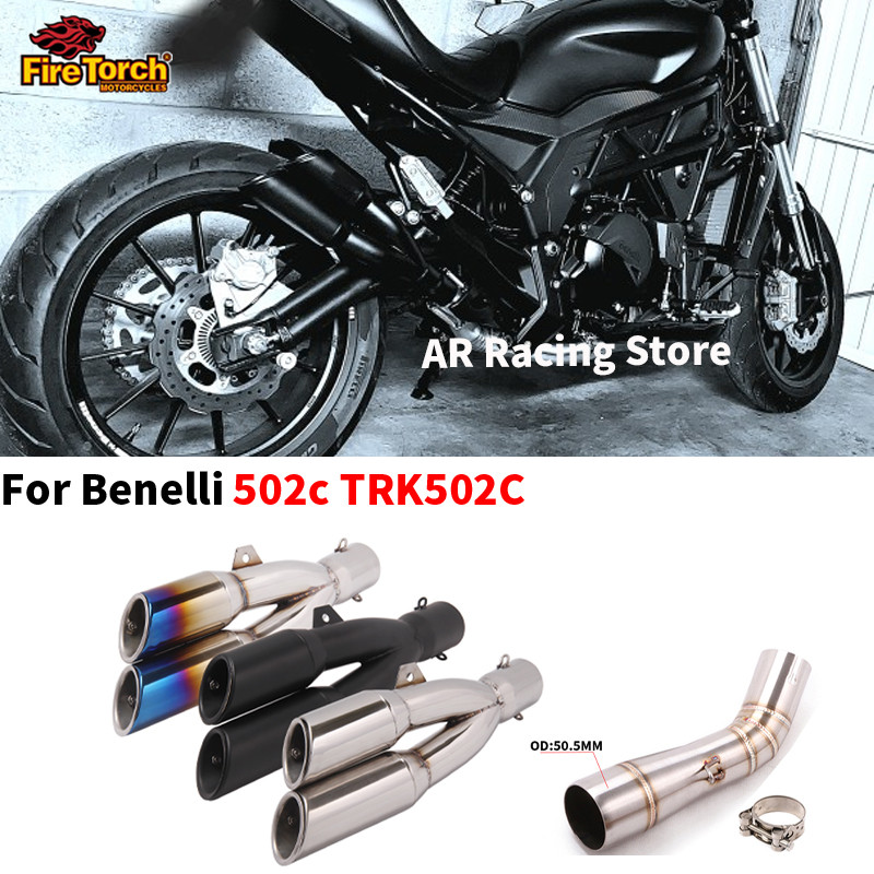 สําหรับ Benelli 502C Trk502C รถจักรยานยนต์ไอเสียระบบ Escape Silencer ...