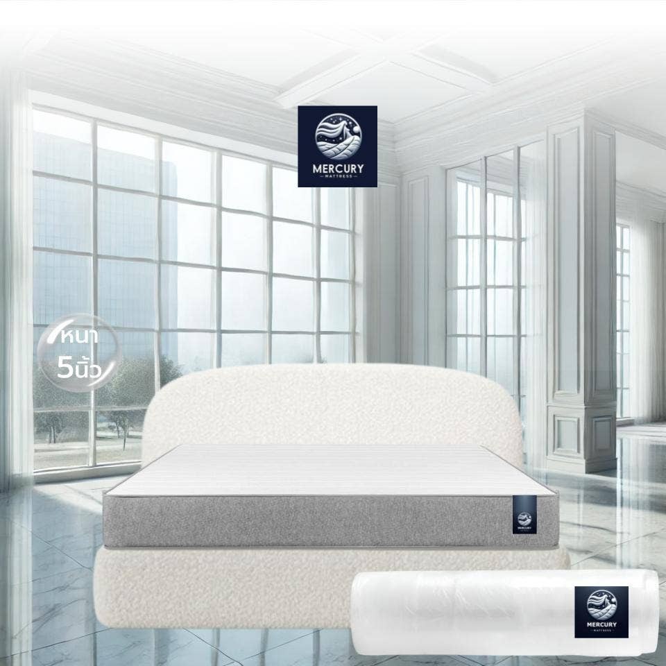 SB Design Square Mercury Mattress ที่นอนยางพาราเสริมฟองน้ำ 5 นิ้ว รุ่น ...