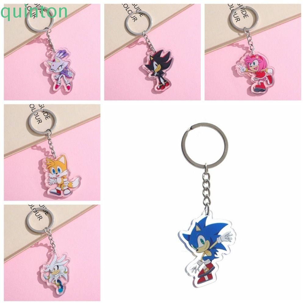 Quiton Sonic Key Chain,การ์ตูนสร้างสรรค์ตัวอักษรSonicพวงกุญแจ,Action ...