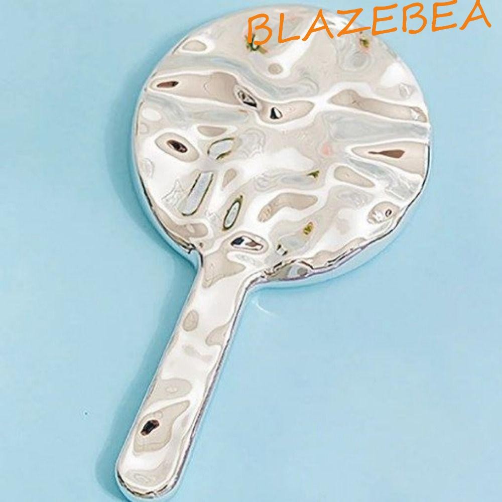 Blazebea กระจกมือถือไฟฟ้า, กระจกแต่งหน้าระลอกน้ําใสสากล, หอพักกระจกเสริมความงามทรงกลมหรูหราความ ...