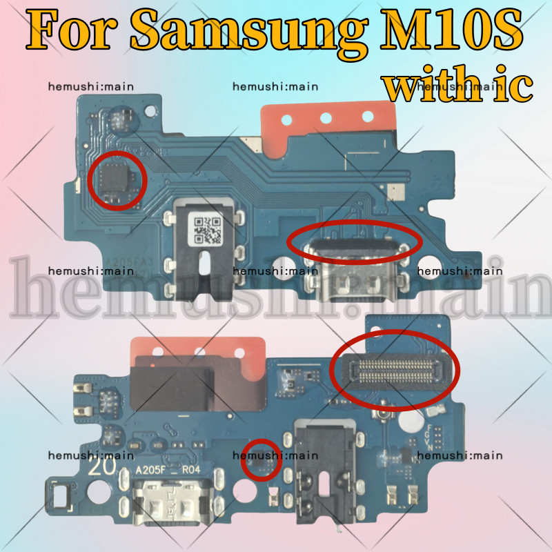 USB ชาร์จ charger พอร์ตสําหรับ Samsung M10S เมนบอร์ด Flex พอร์ต USB ...