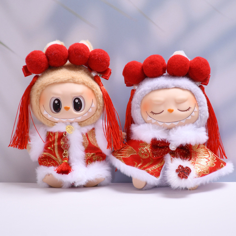 Labubu Clothes] เสื้อผ้า labubu คำอวยพรปีใหม่เสื้อคลุมเสื้อคลุมผ้าเด็ก ...