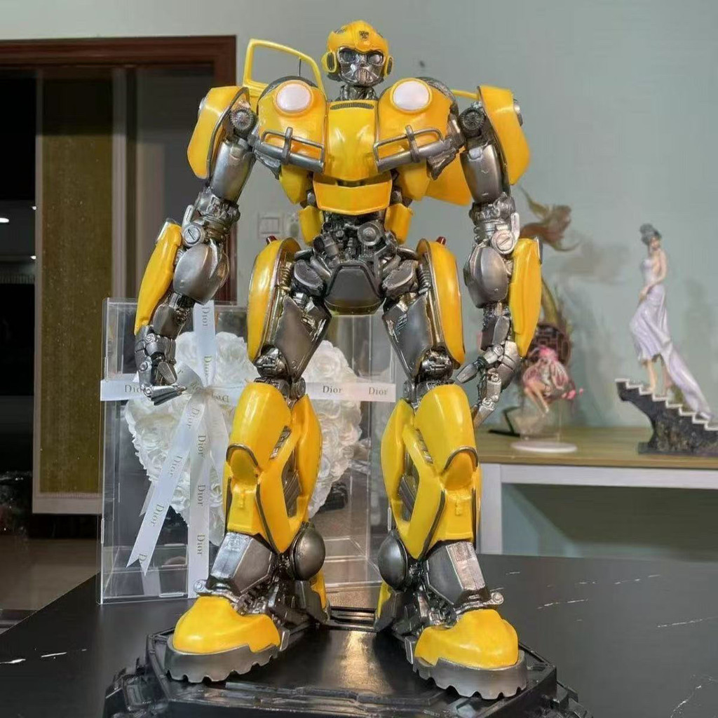 ความสูงประมาณ 55 ซม. Transformers Series Bumblebee รูปปั้นรูปพร้อมอนิเ ...