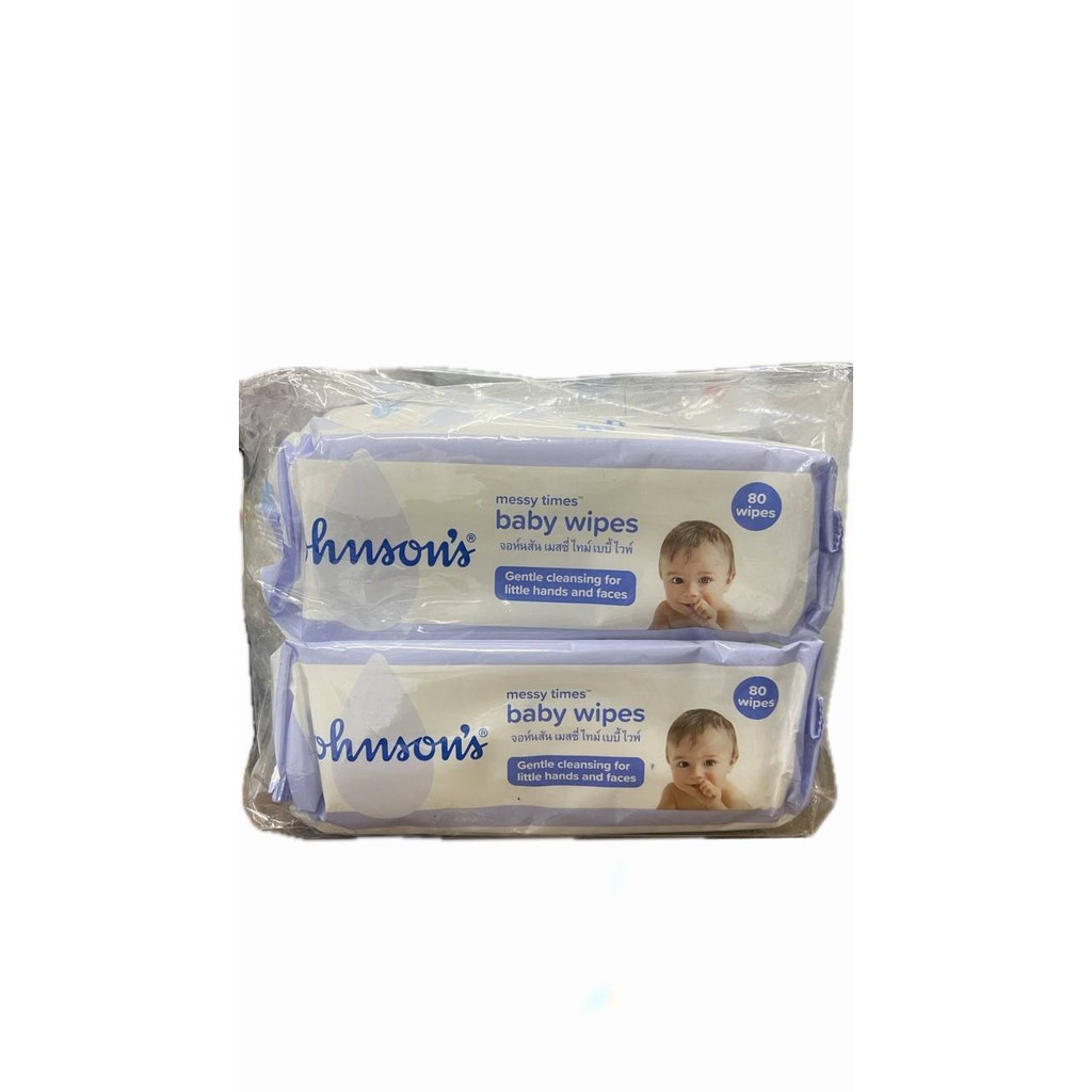(CLERANCE) JOHNSONS MESSY TIMES WIPES 80SX2 | Shopee Thailand