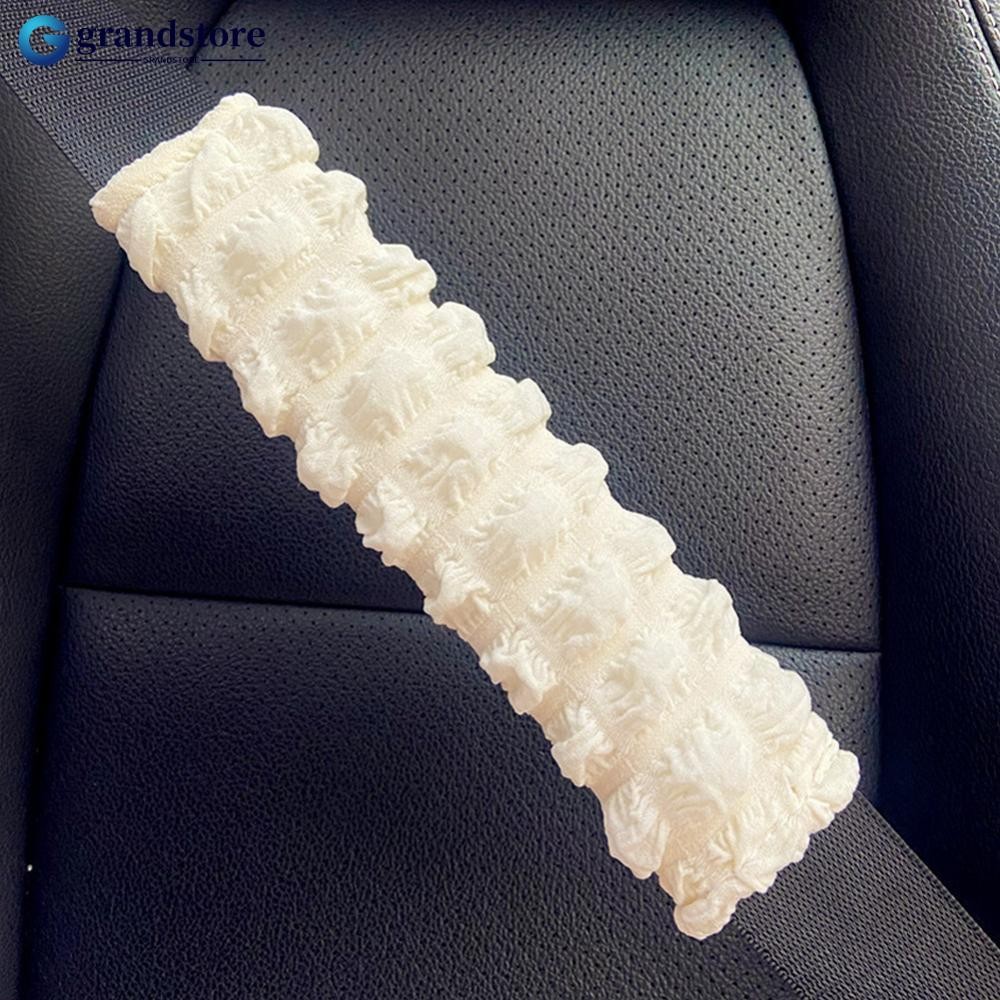 GSE รถ Plush Lumbar Headrest เข็มขัดด้านหลังกระจก Protector ฤดูหนาว ...