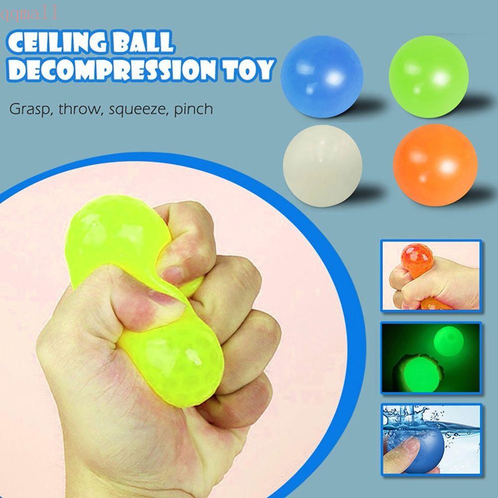Qqmall Sticky Wall Ball ความวิตกกังวลคุณภาพสูง Glow In The Dark ความ ...