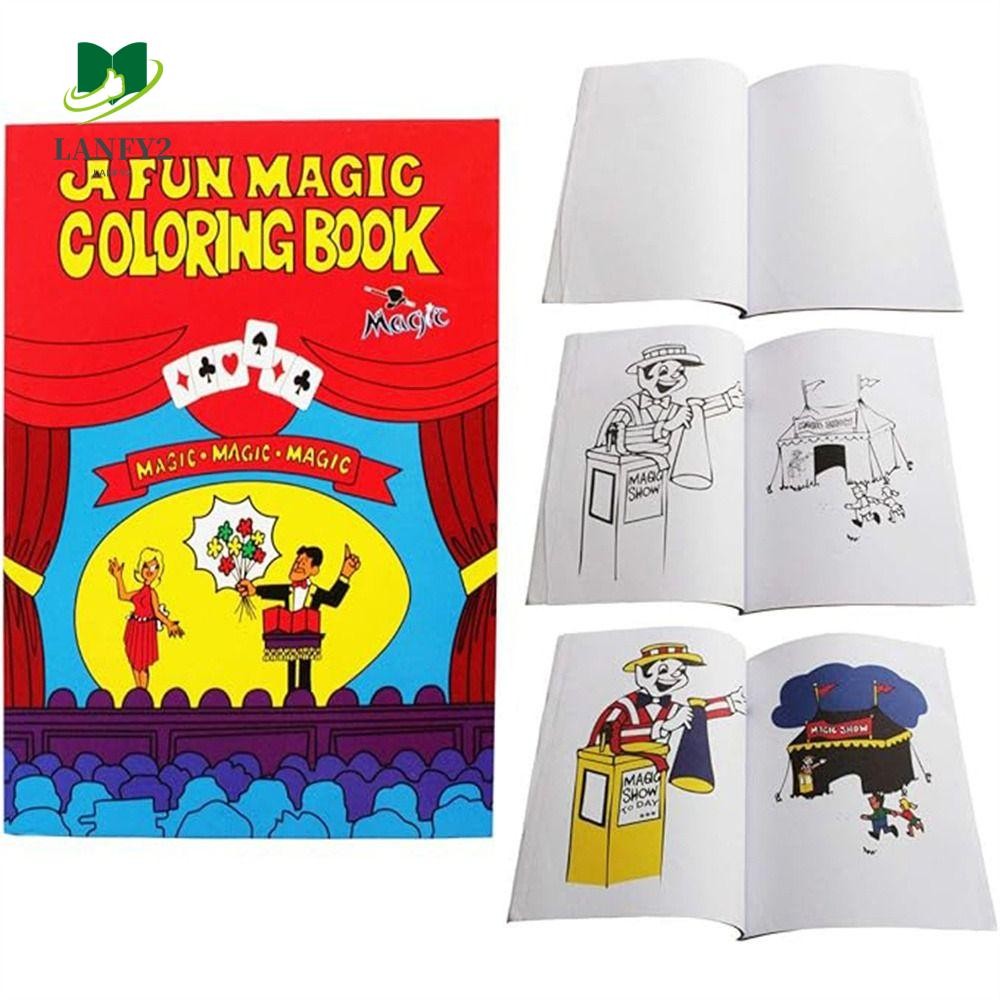 Alanfy Magic Trick Book, Magic Prop Mentalism สมุดระบายสีเมจิก,อุปกรณ์ ...