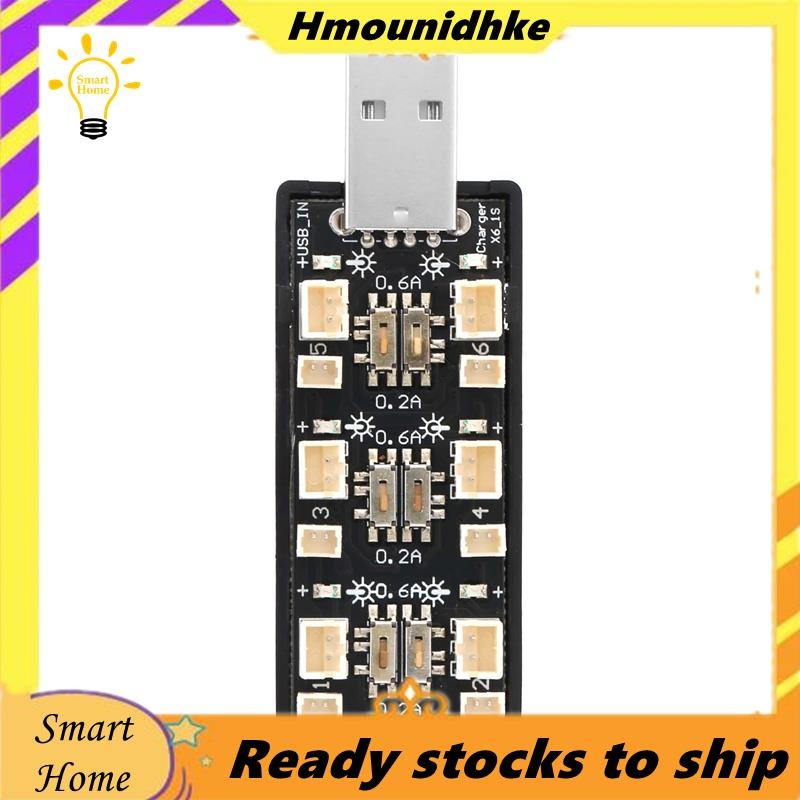 1S LiPo แบตเตอรี่เครื่องชาร์จ USB 3.7 V/4.020 V 6 ช่อง 1S LiPo Charger ...
