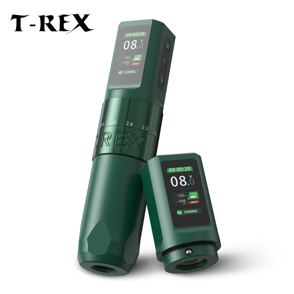 T-REX 2025 ใหม่ Diamond เครื่องสักไร้สายปากกาหมุนได้ 7 จังหวะปรับได้2.4 ...