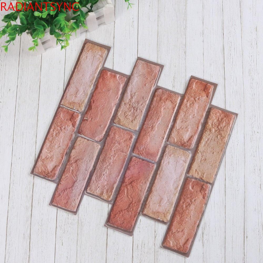 Radiantsync 3D วอลล์เปเปอร์โรคราน้ําค้างทนทาน Multi-สไตล์ Wallboard ปรับปรุงห้องนอนหอพัก DIY สาม ...