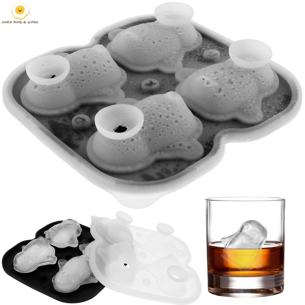 Penguins Ice Cube ถาด Easy Release Ice Ball แม่พิมพ์ถาด 5.75.71.8 นิ้ว ...