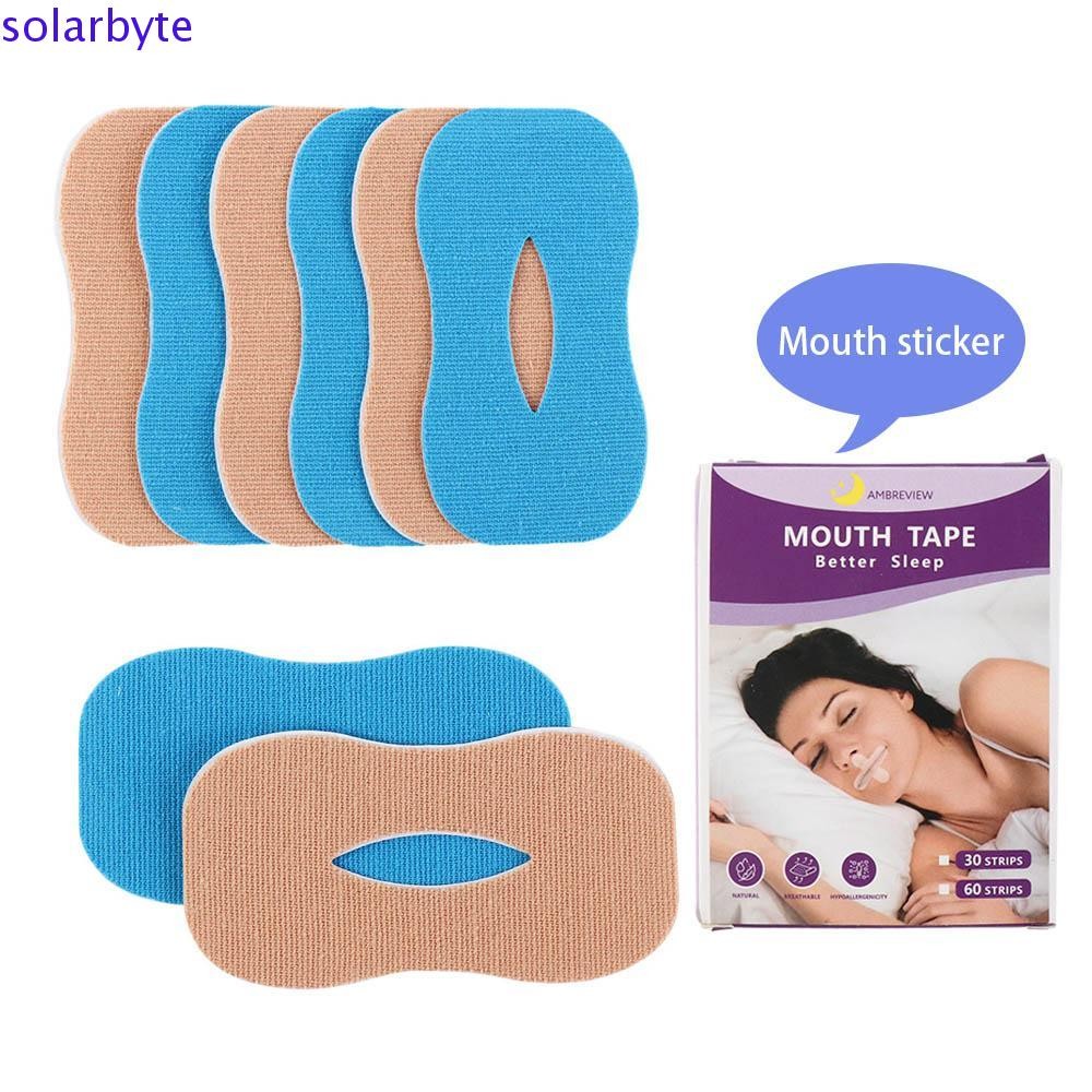 Solarbyte 30 ชิ้น/กล่อง Anti-Snoring เทปปาก, ป้องกันปากหายใจหยุดกรนปากหายใจ Patch, ป้องกันเปิด ...