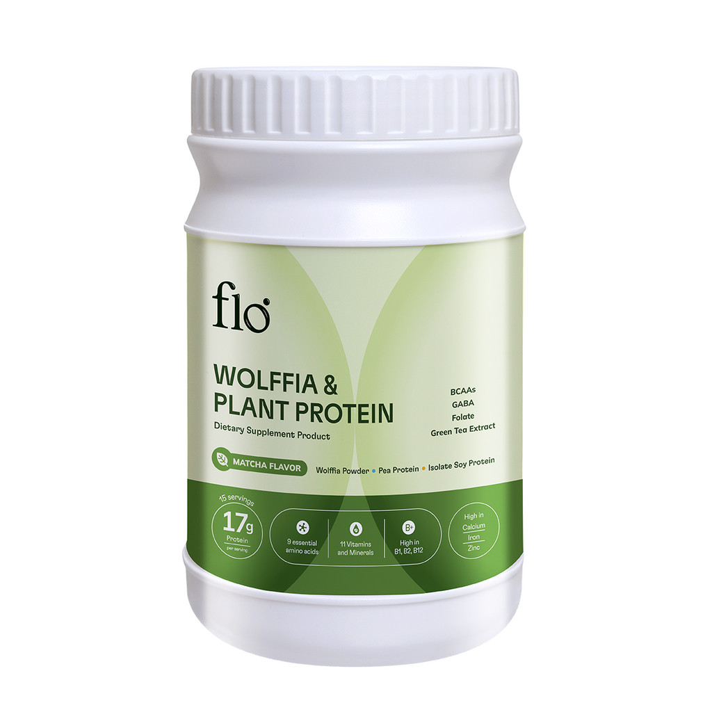 flo โปรตีนผำ รสมัทฉะ 450g โปรตีนพืช วิตามินครบ Wolffia and Plant ...