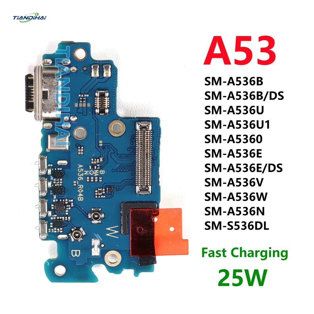 Usb ชาร์จ Dock พอร์ตเชื่อมต่อสําหรับ Samsung Galaxy A53 5G A536B A536U ...