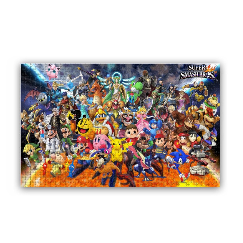 ใหม่ Ps4 สวิทช์เกม Super Smash Bros (1) 300 500 1000 ชิ้นจิ๊กซอว์ปริศนา ...
