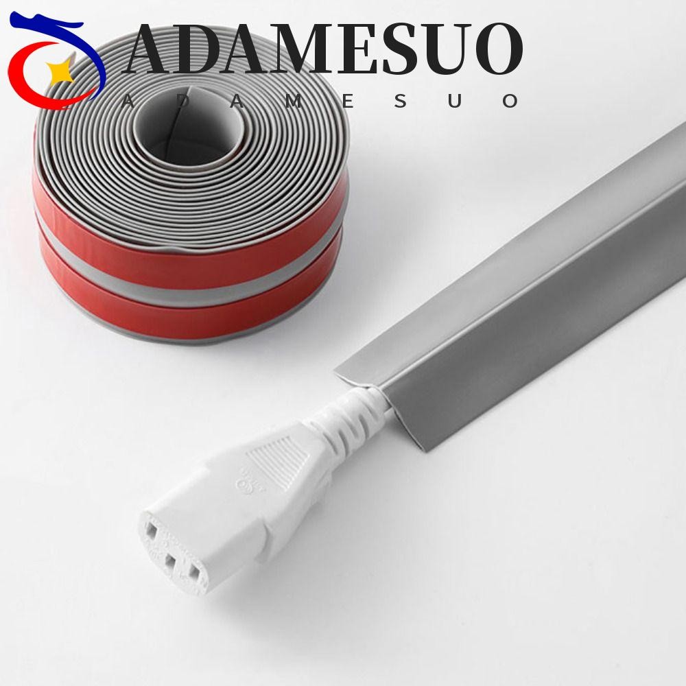 Adamesuo ลวดครอบคลุม, Self-Adhesive Soft ไฟฟ้าลวดสล็อต,ขยายสายไฟท่อ Protector PVC Anti Extrusion ...