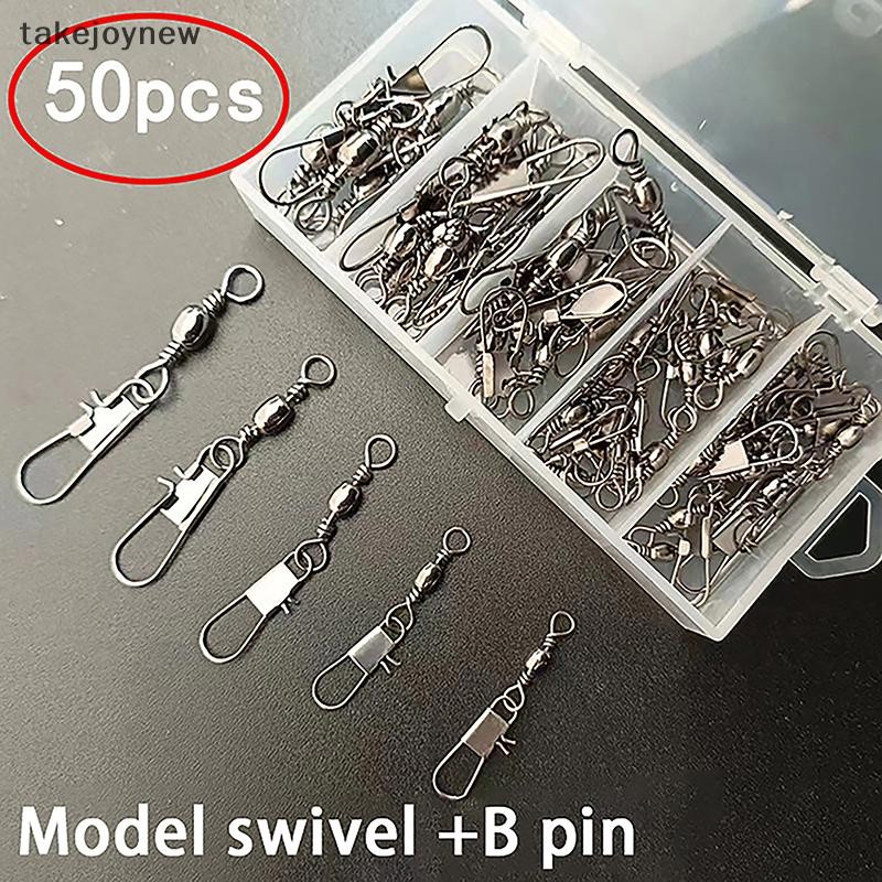 [takejoynew] 50 ชิ้นขวดหมุน + B ประเภท Pin Luya ขาหมุนอุปกรณ์ตกปลาอุปกรณ์ตกปลา KLB | Shopee Thailand