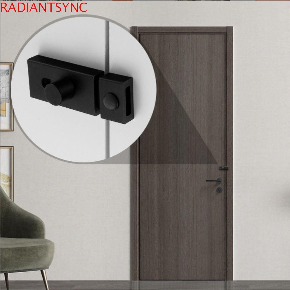 Radiantsync สลักเกลียวประตู Catch Lock, Punch-free Aluminium Alloy Doors Locks Buckle, ทนทานหนา ...