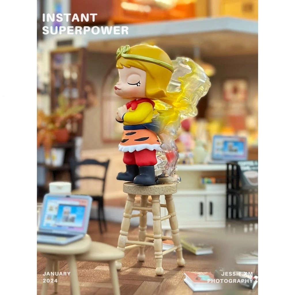 Popmart MOLLY Instant superpower Series handmade blind BOX trendy Toy ...