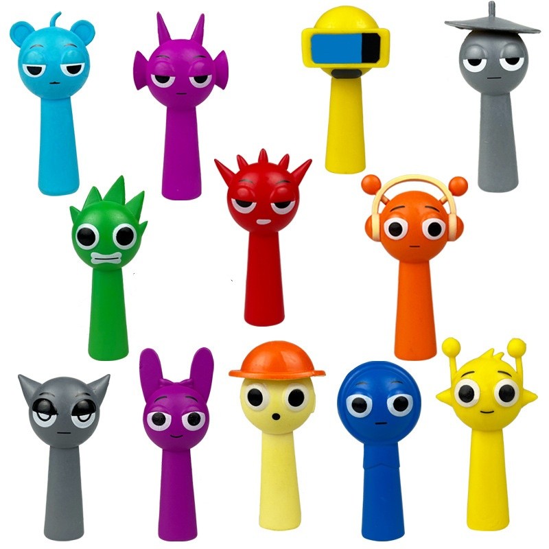 12 ชิ้น/เซ็ต Sprunki รูปของเล่น Sprunki Wanda Action Figurine Simon ...