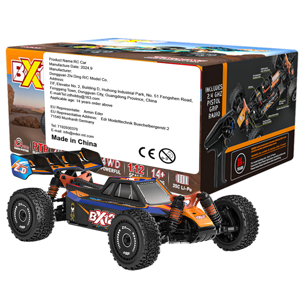 ZD Racing BX12 RC รถ Racing BX-12 1/12 Brushless 2.4GHz 70 กม./ชม.รีโมท ...