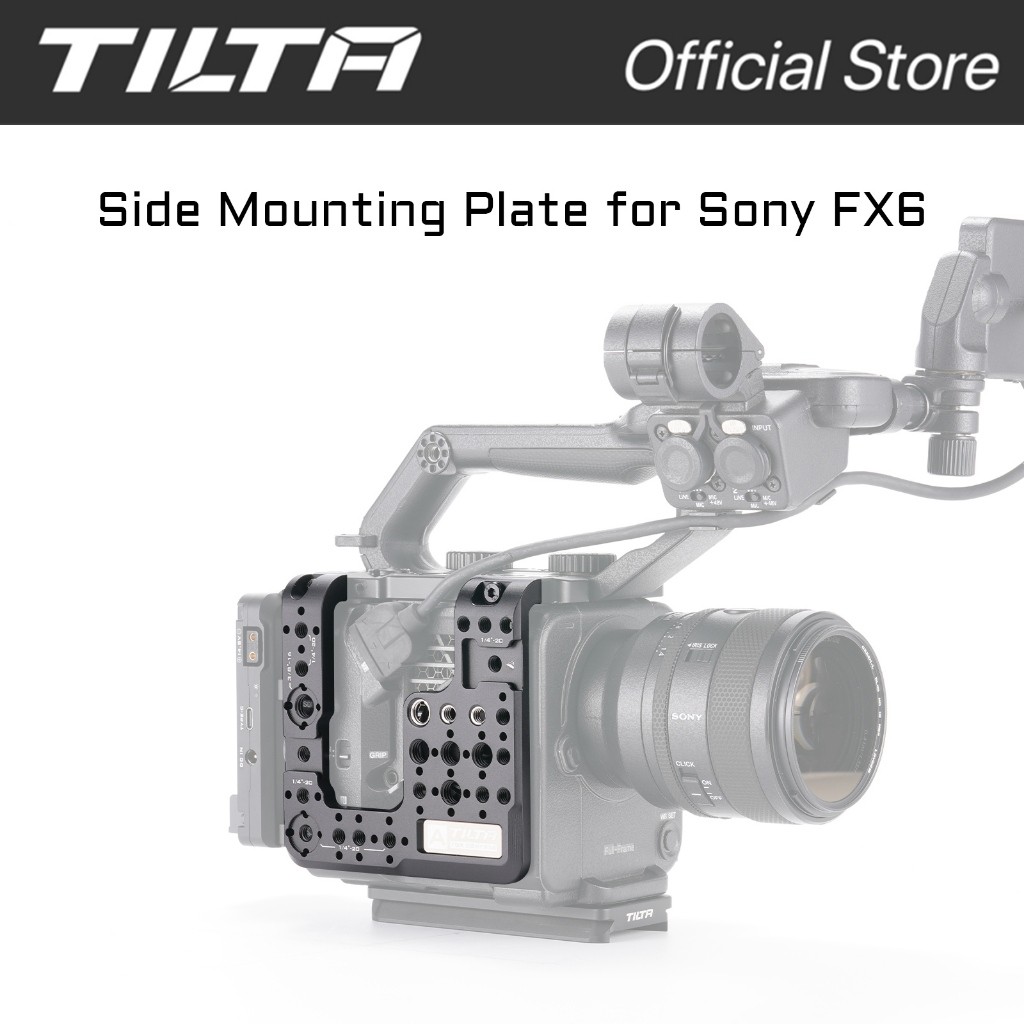 Tilta แผ่นติดตั้งด้านข้างสําหรับ Sony FX6 ติดตั้งง่ายแนวตั้งเข้ากันได้กับกรงกล้องอลูมิเนียม ...
