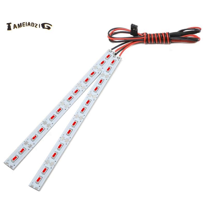 24 LED แชสซีไฟโลหะ LED Strip 6V สําหรับ 1/10 1/8 RC รถ Crawler ,สีแดง ...