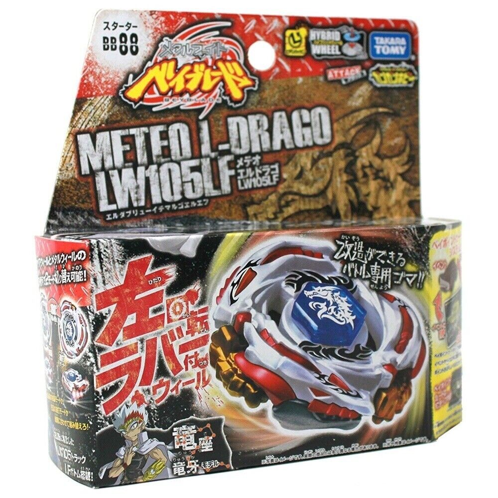 Takara Tomy Beyblade Metal Fusion BB-88 Meteo L-Drago LW105LF + String ...