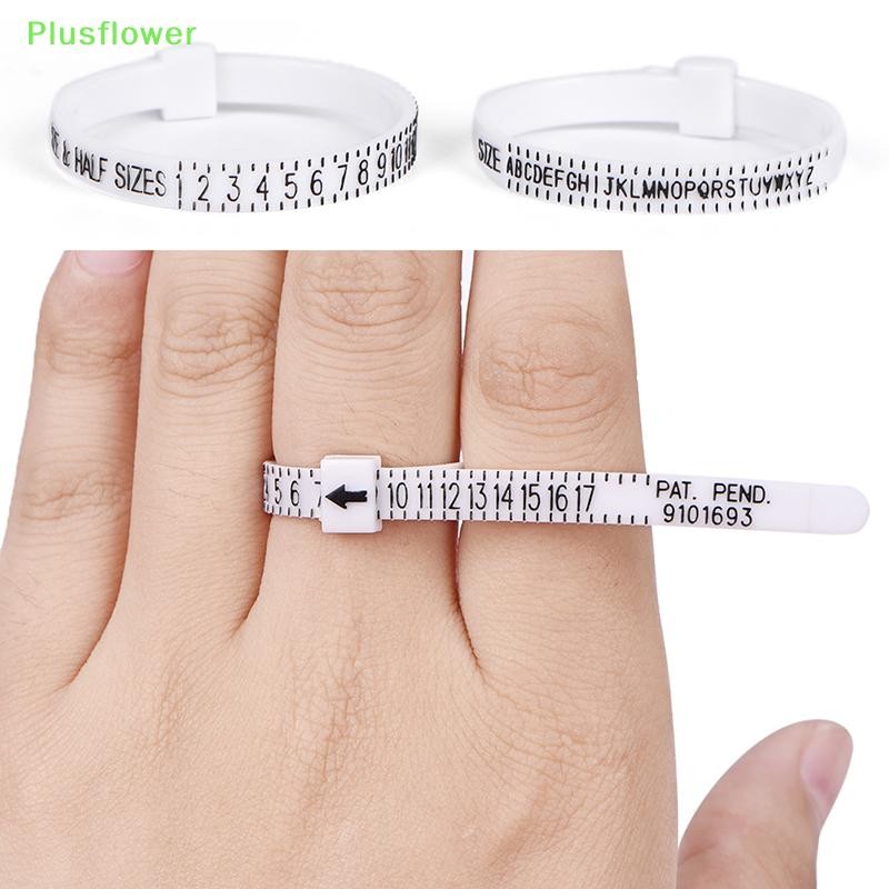 (Plusflower) Uk US Ring Sizer วัดนิ้วมือสําหรับแหวนแต่งงาน Band แหวน ...