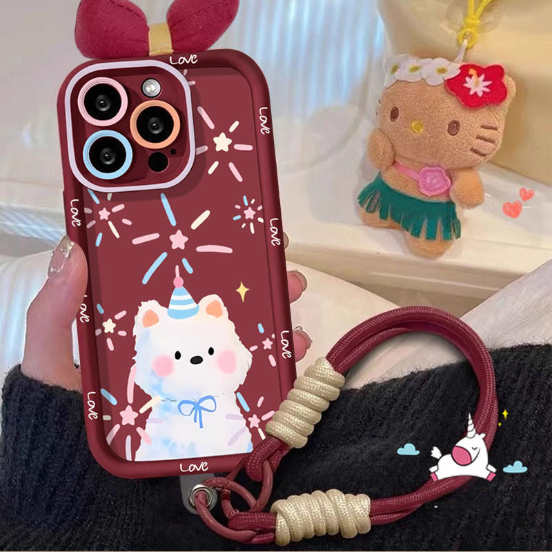 น่ารักลูกสุนัข Doodle การ์ตูนสุนัขภาพวาดสี 3D DIY โบว์ตุ๊กตาสําหรับ ...