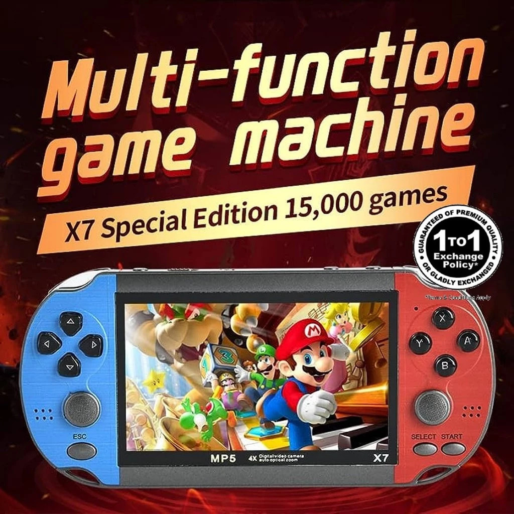 ใหม่รุ่น X7 Plus LCD PSP Double Rocker เกมคอนโซลมือถือในตัว 15000 เกม ...