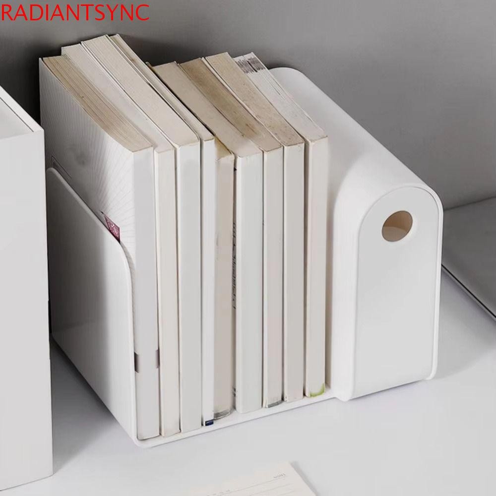 Radiantsync พลาสติก Bookend พร้อมลิ้นชัก, Simple แยกขนาดใหญ่ความจุชั้นวางหนังสือเดสก์ท็อป ...