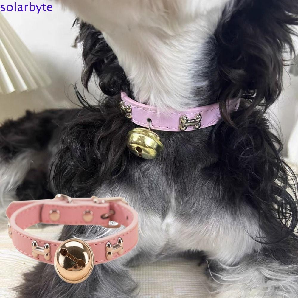 Solarbyte Cat Paw พิมพ์ปลอกคอกระดิ่ง,โลหะผสมพร้อมกระดิ่งแหวนคอสุนัข,อุปกรณ์สัตว์เลี้ยงปรับ PU ...