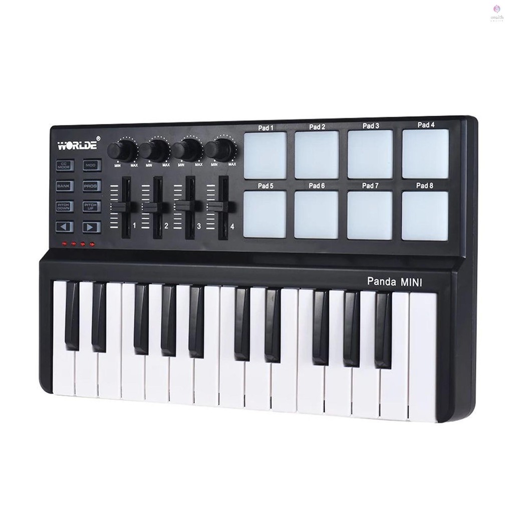 [effectmusic] Worlde Panda MINI 25-Key คอนโทรลเลอร์คีย์บอร์ด USB MIDI ...