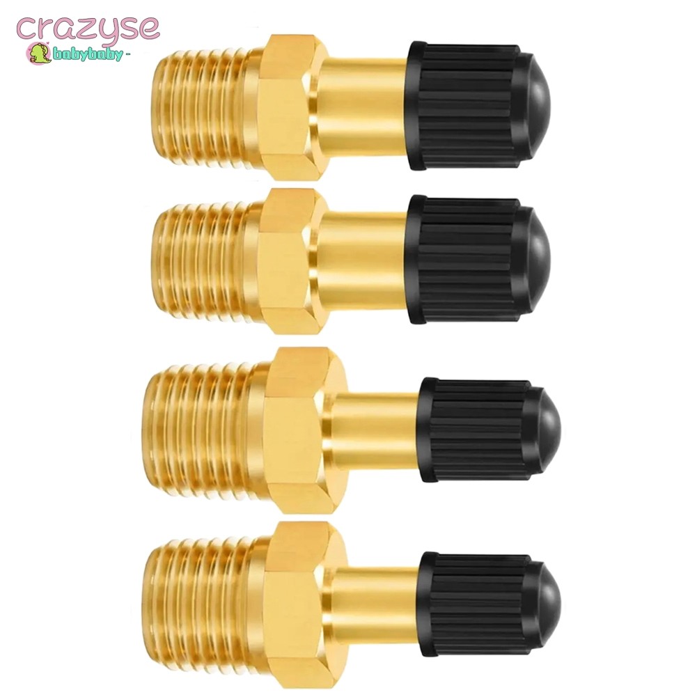 [Cra]คุณภาพสูง 1/4 NPT 1/8 NPT M10 ถังเครื่องอัดอากาศเติมวาล์วทองเหลืองวาล์วยางวาล์ว Core ...