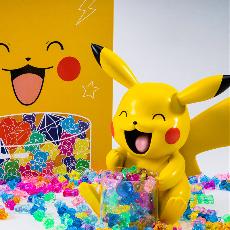 ลูกอม Pikachu Crystal Bao Ke Meng เรียกความมั่งคั่งเล่นคลื่นโชคดี GK ...