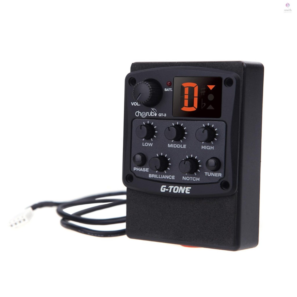[effectmusic] Cherub G-Tone 3-Band EQ Equalizer กีต้าร์โปร่ง Preamp ...
