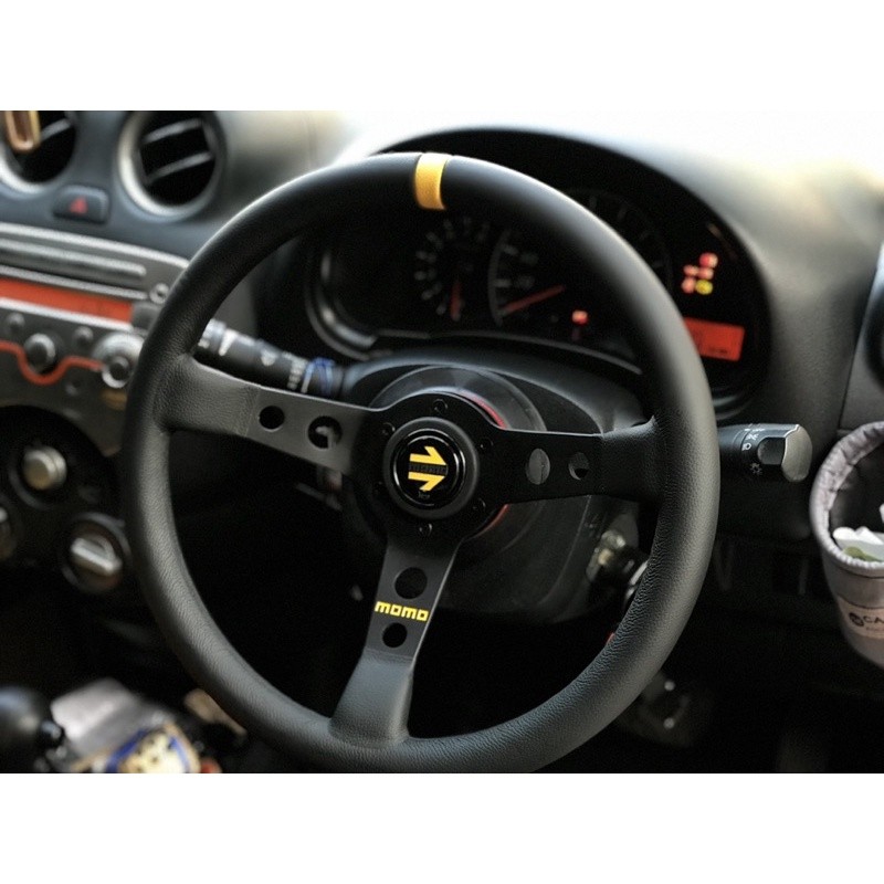 MOMO MOD.07 พวงมาลัย ก้านยก แท้ อิตาลี่ 350 มม. พวงแต่ง พวง Steering ...