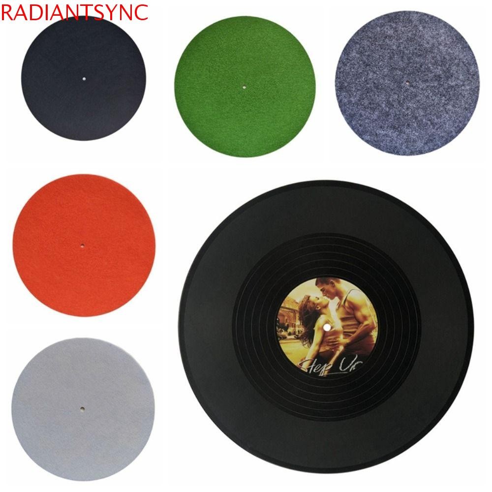 Radiantsync LP Slip Mat, หนา 3 มม.เสียง Clearer Felt Turntable Platter Mat, Anti-static ...