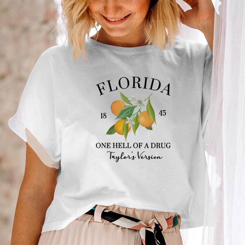 Take Me To Florida tortured poets เสื้อยืด Taylor Florence Tropical ...