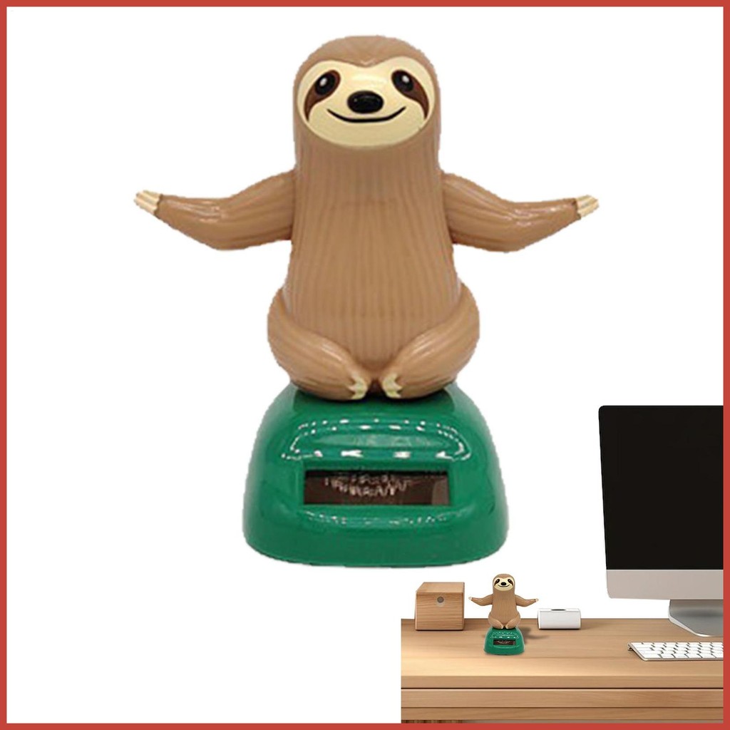 Sloth Solar Dancer แดชบอร์ดอัตโนมัติเขย่าตุ๊กตามือ Swing Sloth ...