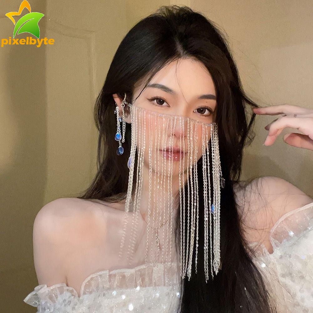 Pixelbyte ผ้าคลุมหน้า, หน้ากากเต้นรําสไตล์โบราณหรูหรา, ครอบคลุมใบหน้า Jewellery Handmade ...