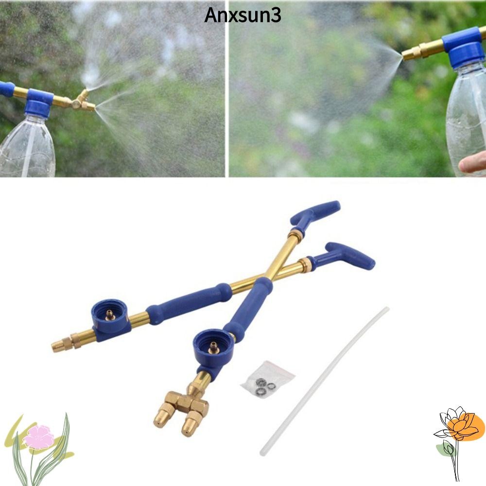Anxsun3 Atomizing Misting หัวฉีด,ทองเหลืองเดี่ยว/คู่หัวชลประทาน Sprayers,ปรับ Push-pull หัวฉีด ...