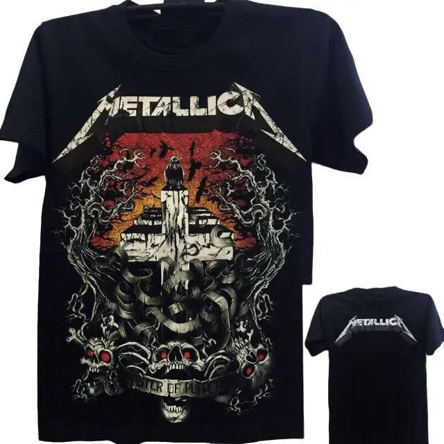 【ไทย, จัดส่งที่รวดเร็ว Tik Tok COD】Rock Band Metallica Rock Shirts ...