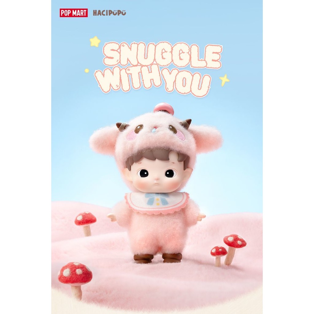 Popmart hacipupu Animal Sticker Series Handheld blind BOX Hairy Toy ...