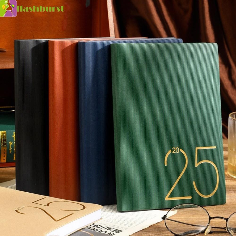 Flashburst 2025 สมุดบันทึกวางแผน, A5 400หน้ากําหนดเวลา, Cuadernos 365 ...