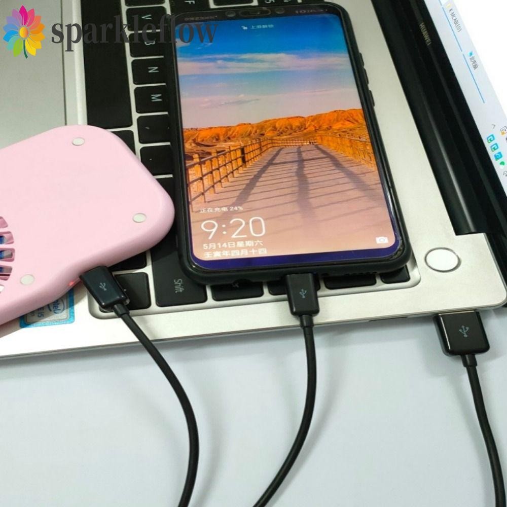 Sparkleflow 2 พอร์ตสาย Micro USB, Micro USB เป็น USB 2 พอร์ต Y Splitter สายชาร์จ, Tubo Dual ...