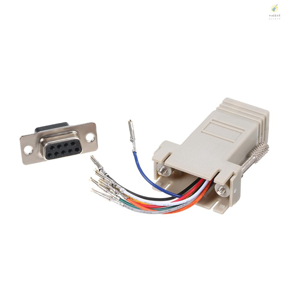 อะแดปเตอร์ 8p8c Modem Female To Db 9pin Adapter 8p8c Db 9pin Adapter To ...