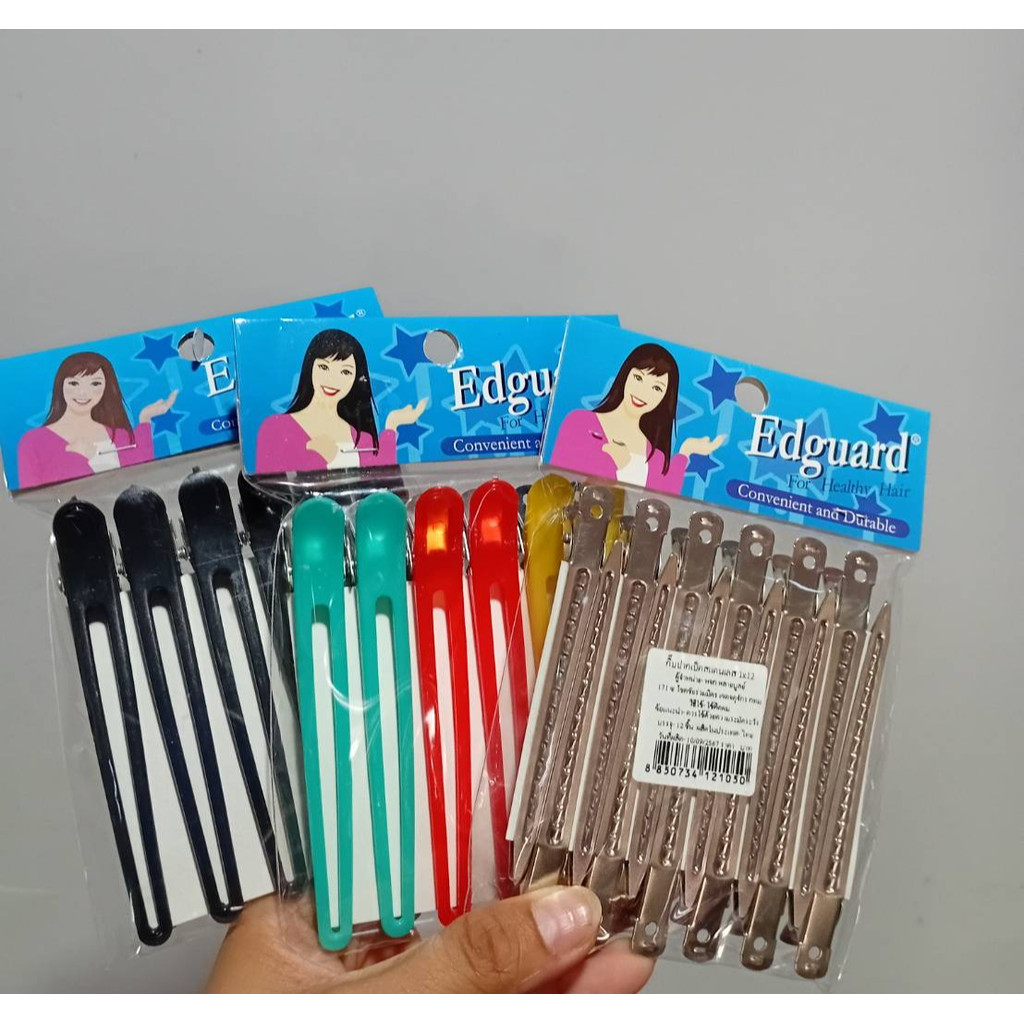 Edguard กิ๊บปากเป็ดพลาสติก/สแตนเลส คละสี) | Shopee Thailand