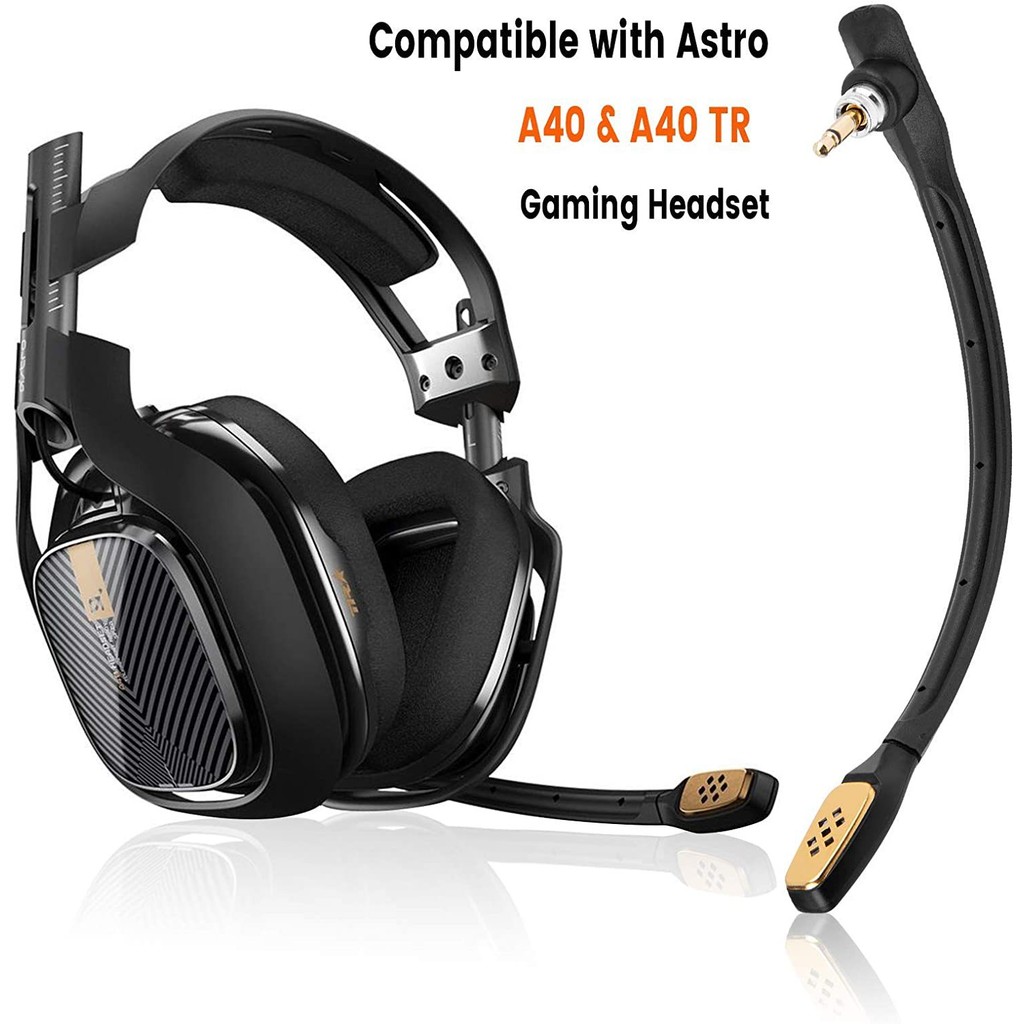 3.5 มม.ชุดหูฟังเกมลดเสียงรบกวนไมโครโฟนไมโครโฟนสําหรับ Log-itech Astro A40 ชุดหูฟังสําหรับเล่นเกม ...